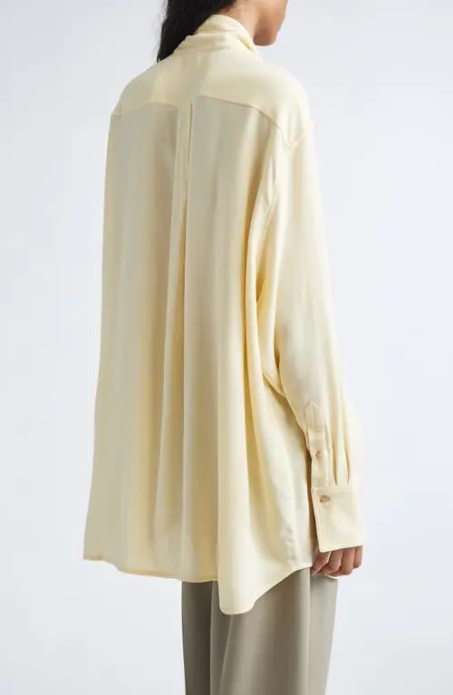 TOTEME Oversized Twill Scarf Shirt