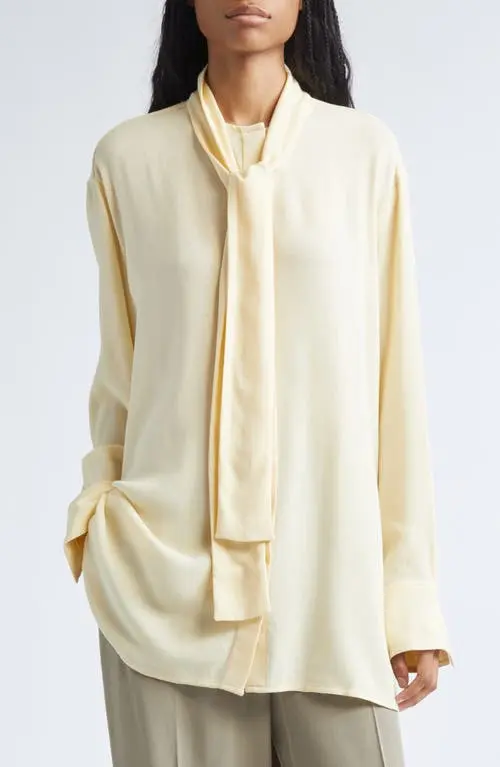 TOTEME Oversized Twill Scarf Shirt