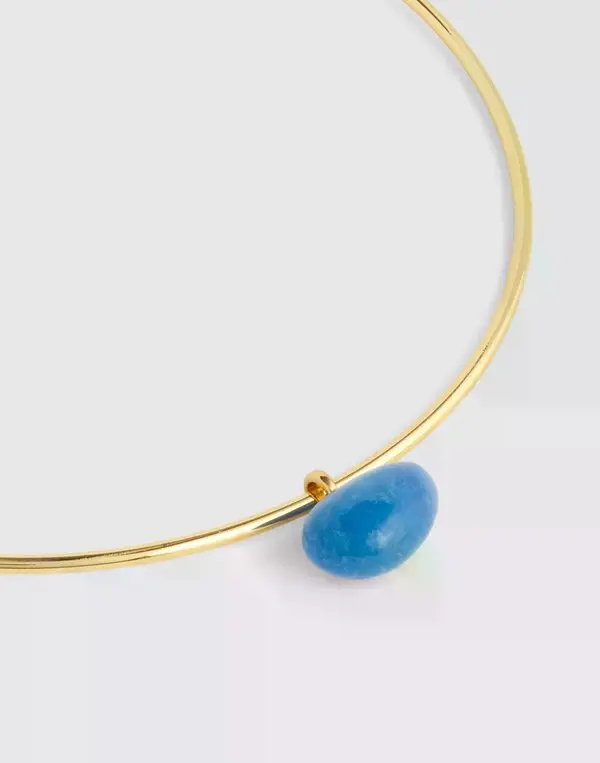 Madewell Semiprecious Wire Choker Necklace - Antique Gold