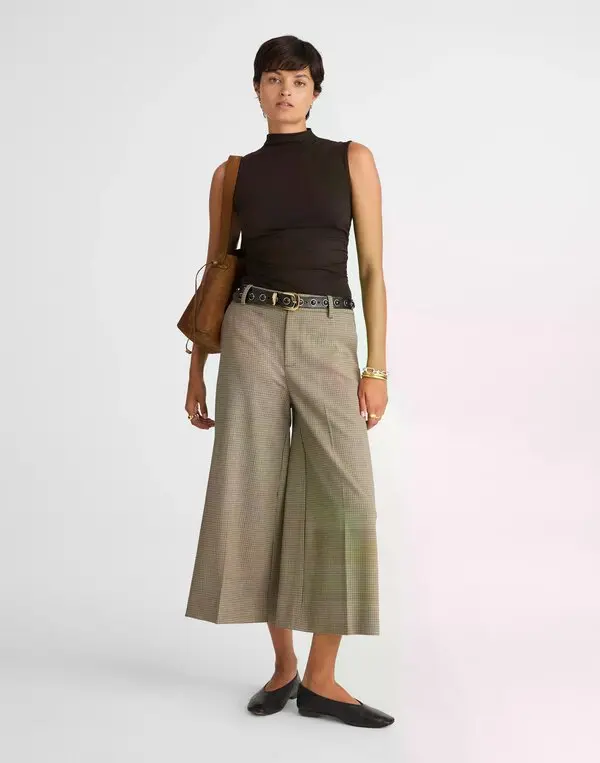 Madewell High-rise Wool-blend Culottes