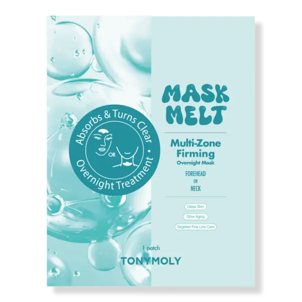 TONYMOLY Mask Melt Multi-zone Forehead + Neck Mask - One-color