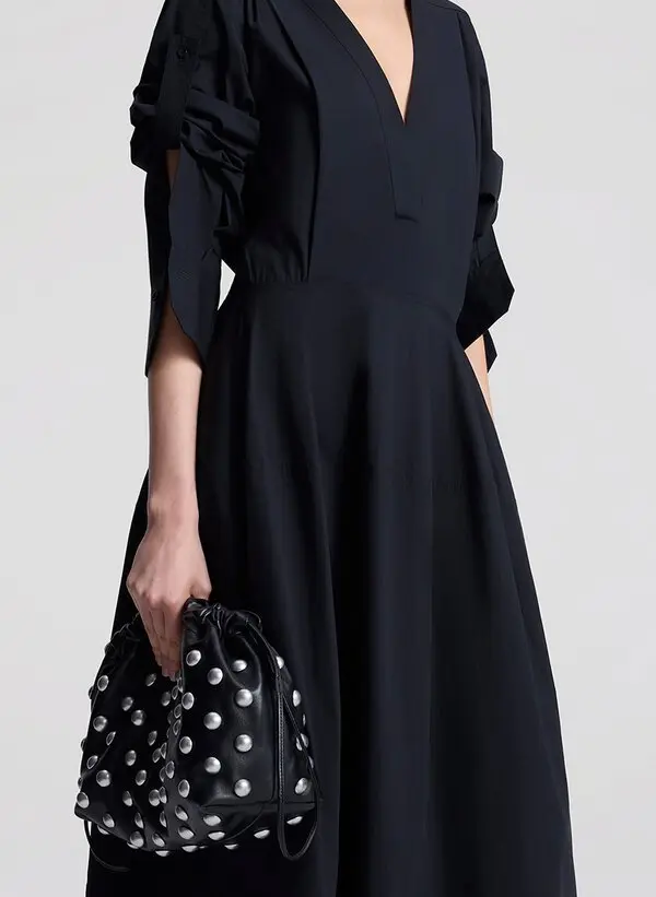A.L.C. Jordan Stretch Cotton Midi Shirtdress