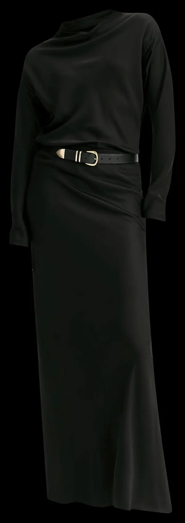 A.L.C. Greta Satin Maxi Skirt - Black
