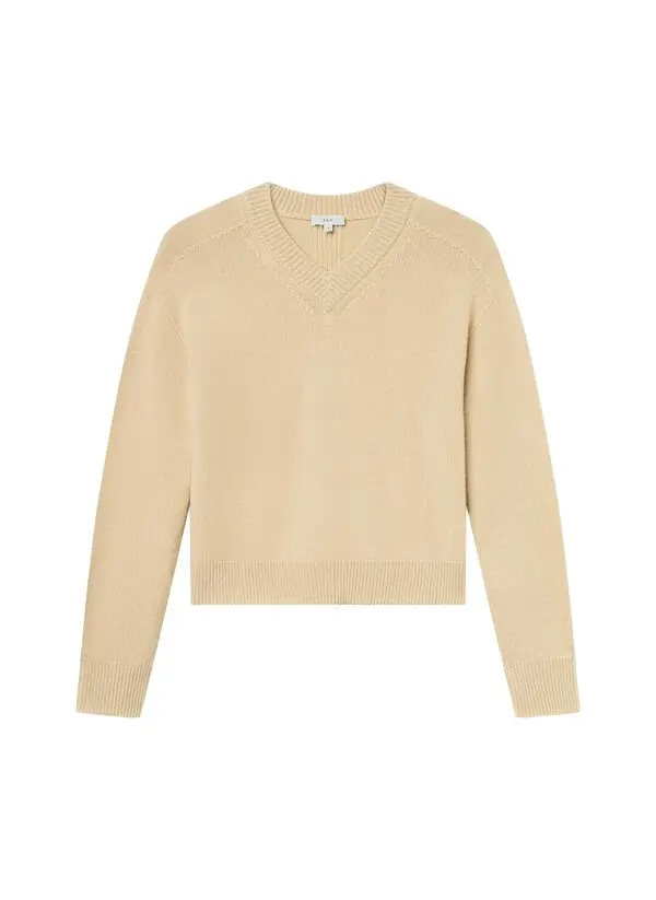 A.L.C. Calven Cashmere V-neck Sweater - Agate Stone
