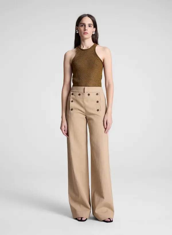 A.L.C. Lucas Wide Leg Pant - Desert Beige