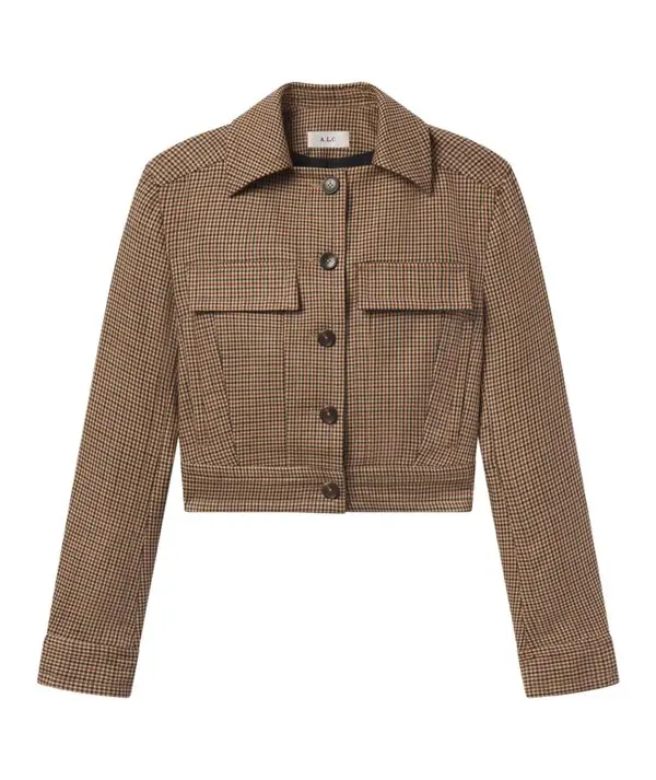A.L.C. Blake Wool Jacket - Tan Multi