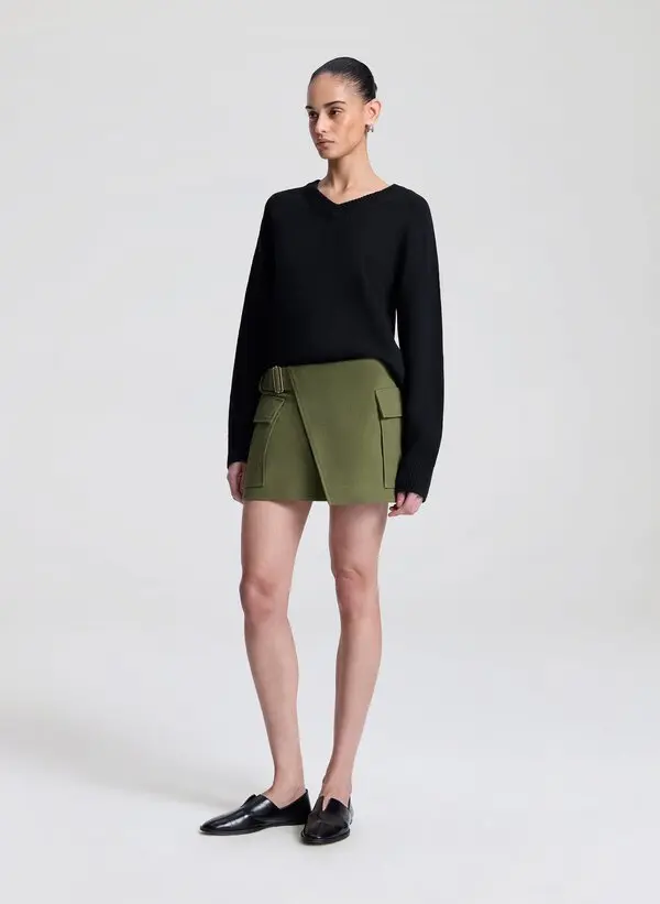 A.L.C. Conan Mini Skirt - Olive