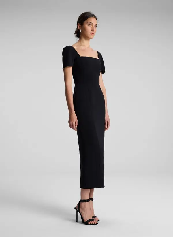 A.L.C. Elvie Midi Dress - Black