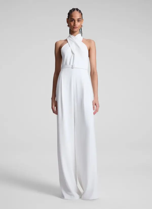 A.L.C. Murphy Ii Wide-leg Jumpsuit - White