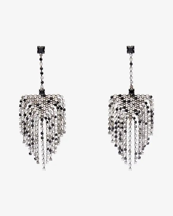 Isabel Marant Faye Pendant Earrings - Black/silver
