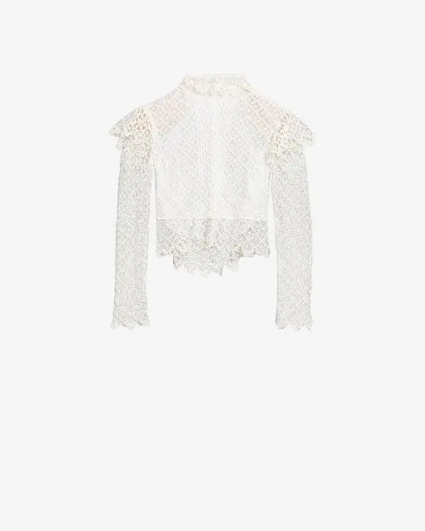 Isabel Marant Ludivine Lace Top - Ecru