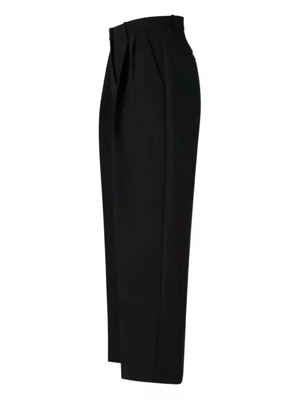 Khaite Pleated High-waisted Trousers