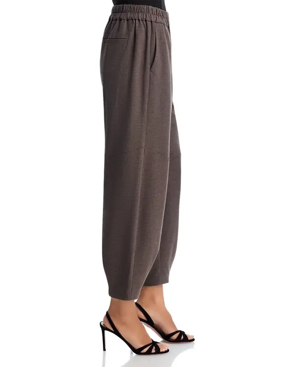 Aqua Balloon Trousers - Gray Melange