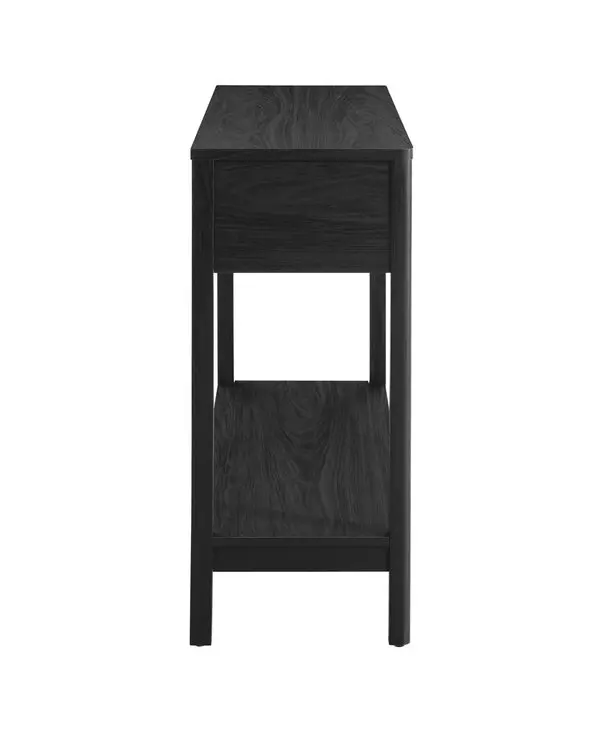 MODWAY Chaucer Wood Entryway Console Table - Black