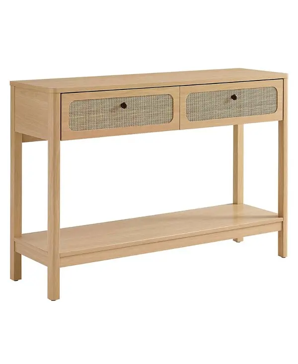 MODWAY Chaucer Wood Entryway Console Table - Oak
