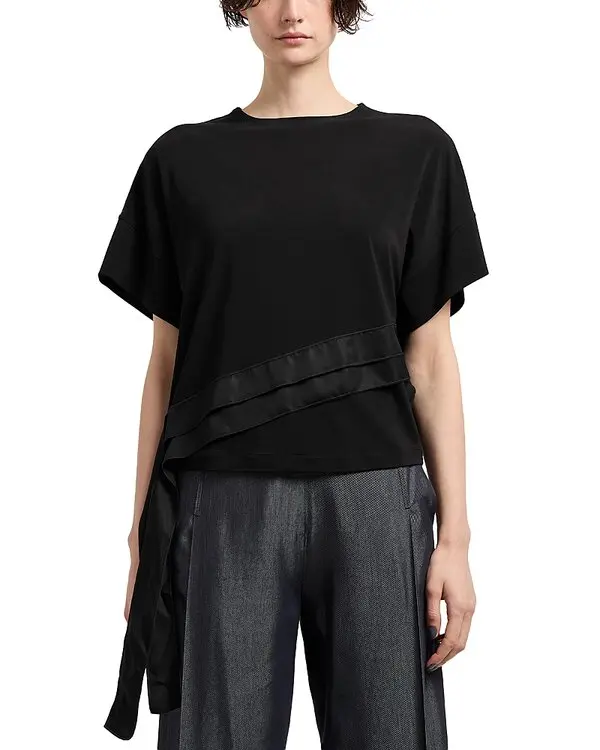 Emporio Armani Asymmetrical Trim Sweater