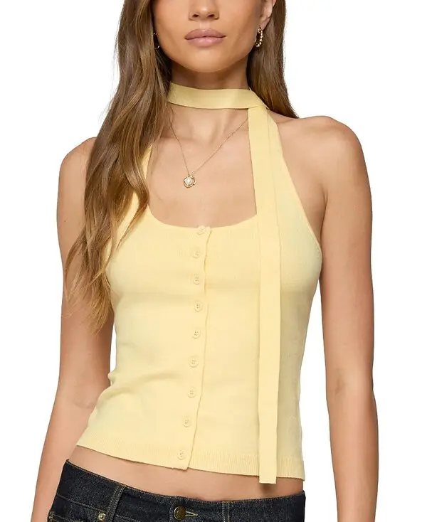 EDIKTED Two-piece Knit Halter Top