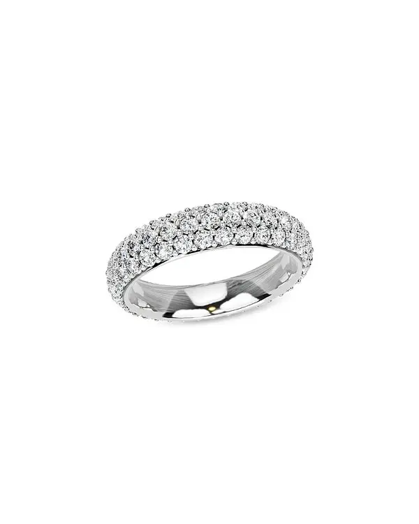 Bloomingdale'S Diamond Pave Eternity Band 2.0 Tcw - White Gold