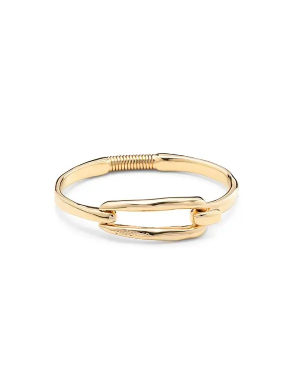 UNODE50 Anchor Buckle Bangle - Gold