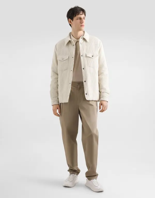 Dolce & Gabbana Quilted Velvet Shirt Jacket