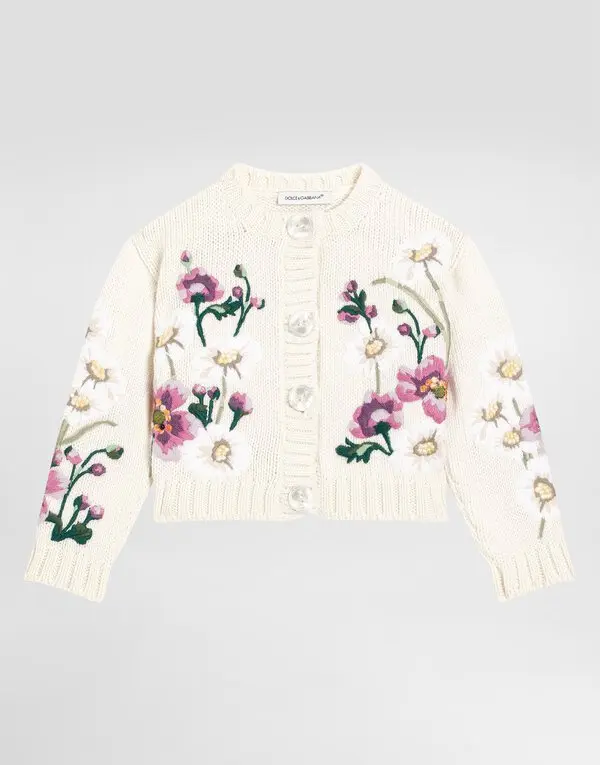 Dolce & Gabbana Wool Cardigan - White