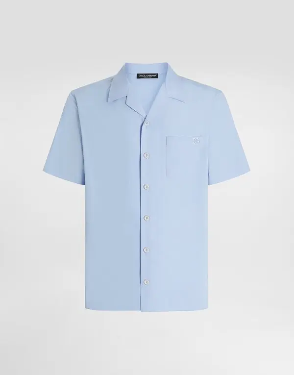 Dolce & Gabbana Hawaii Cotton Shirt - Azure
