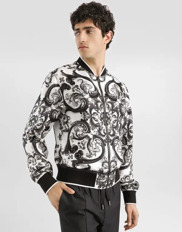 Dolce & Gabbana Majolica-print Twill Jacket - Multicolor