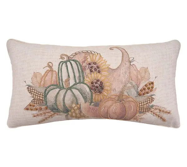 VALERIE PARR HILL 24' X 12' Autumn Fields Cornucopia Throw Pillow Valerie - One-color