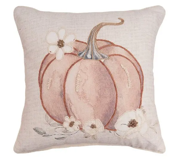 VALERIE PARR HILL 18' X 18' Autumn Fields Pumpkin Throw Pillow Valerie - One-color