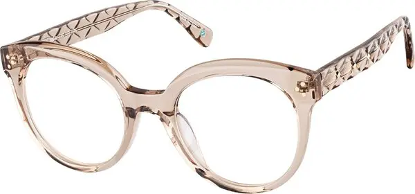 Zenni Oversized Round Eyeglasses - Brown