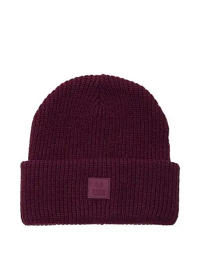 Pink Knit Beanie - Purple
