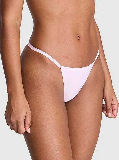 Pink No-show V-string Panty - Pink