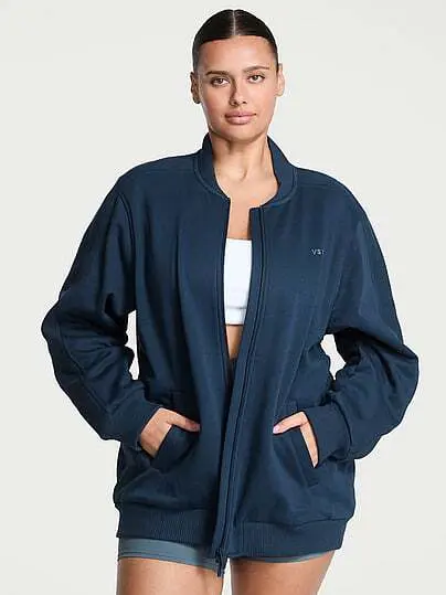 Victoria's Secret Vsx Movement Fleece Jacket - Blue