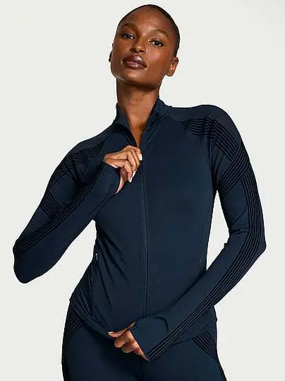 Victoria's Secret Vsx Elevate™ Redefined Contours Full-zip Jacket - Blue