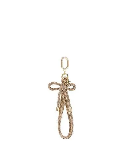 Victoria's Secret Knotted Shine Wristlet Strap Keychain - Beige