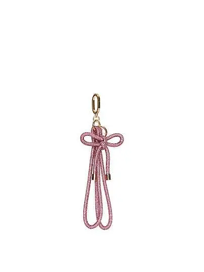 Victoria's Secret Knotted Shine Wristlet Strap Keychain - Pink