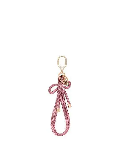 Victoria's Secret Knotted Shine Wristlet Strap Keychain - Pink