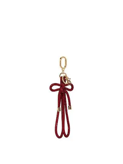 Victoria's Secret Knotted Shine Wristlet Strap Keychain - Red