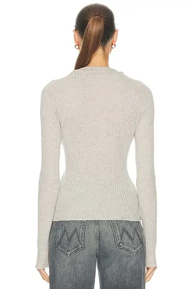 THE ELDER STATESMAN Silky Cashmere Polo Sweater