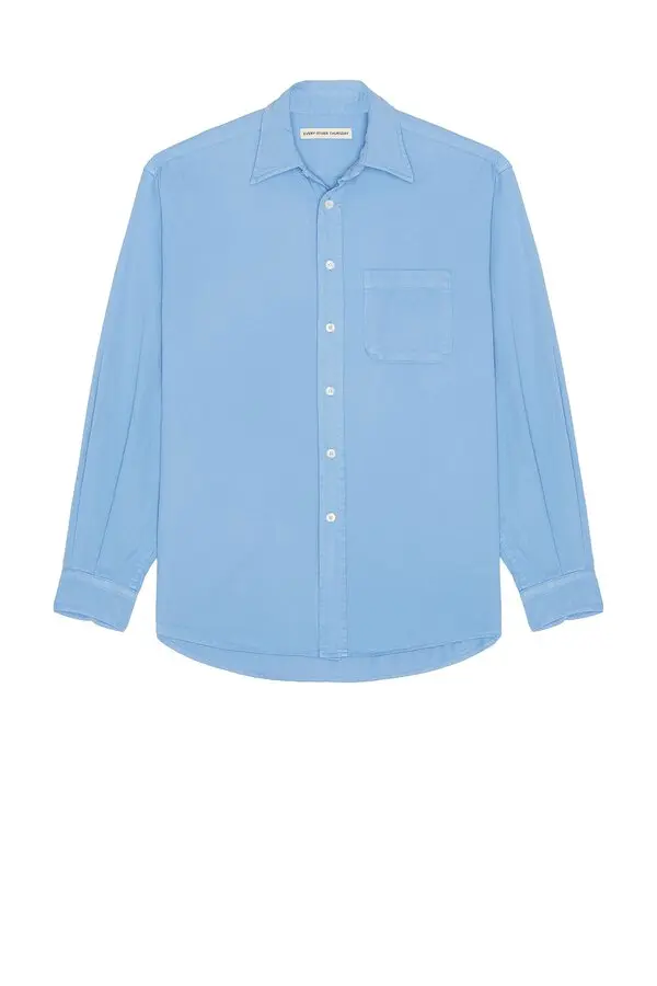 EVERY OTHER THURSDAY Relaxed Dress Shirt In Blue - Pale Blue