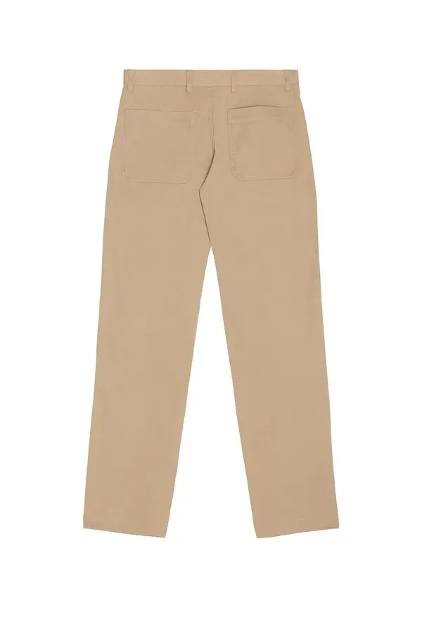 Theory Straight Chino Pant In Brown