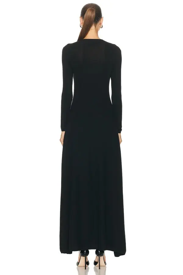 TOM FORD Crewneck Column Dress - Black