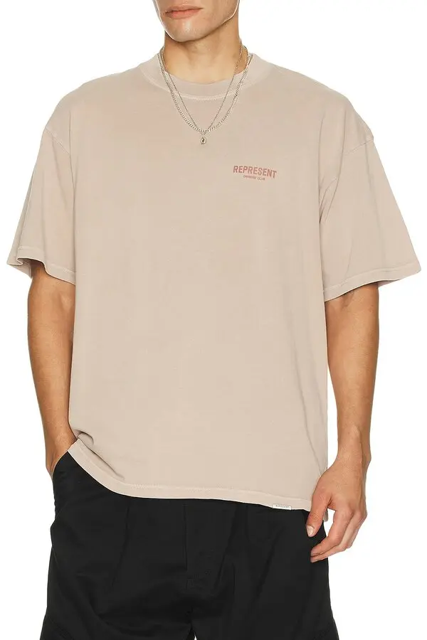 REPRESENT Owners Club Tee In Mauve - Dusty Mauve