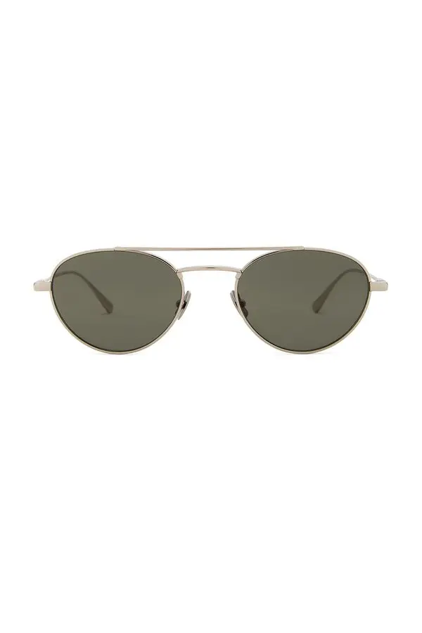 Saint Laurent Round Sunglasses - Silver & Grey