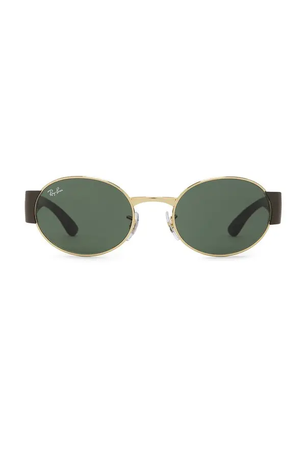 Ray-ban Sunglasses With Metal Frame - Gold & Green