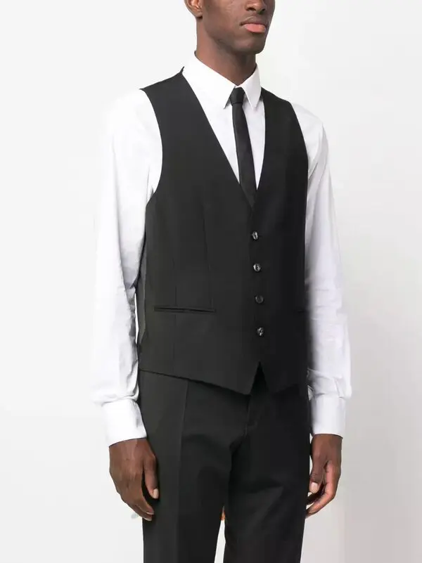 BOSS Adjustable Cotton-blend Waistcoat