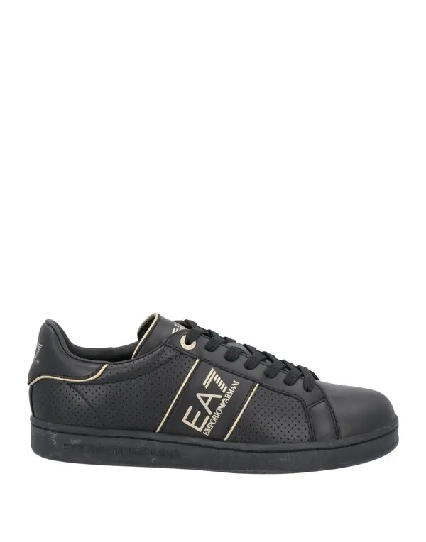 EA7 Soft Leather Sneakers