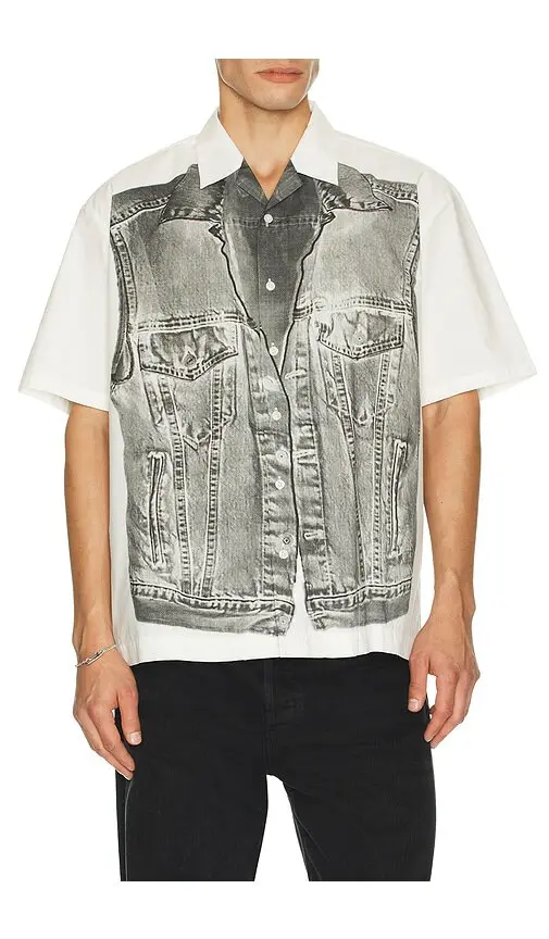 Neuw Digital Biker Shirt In White
