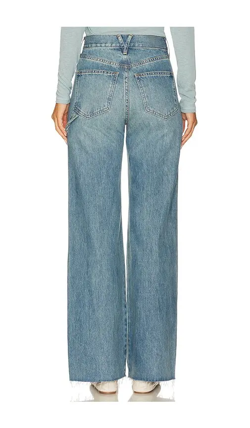 Veronica Beard Taylor High Rise Wide Leg Jeans - Blue Glare