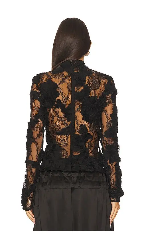 AKNVAS Freja Lace Top - Black